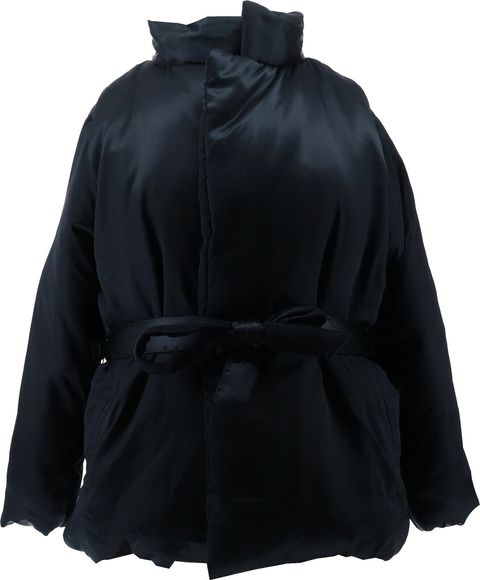IMAN | Jackets & Coats | Iman Global Chic Belted Puffer Jacket Black ...